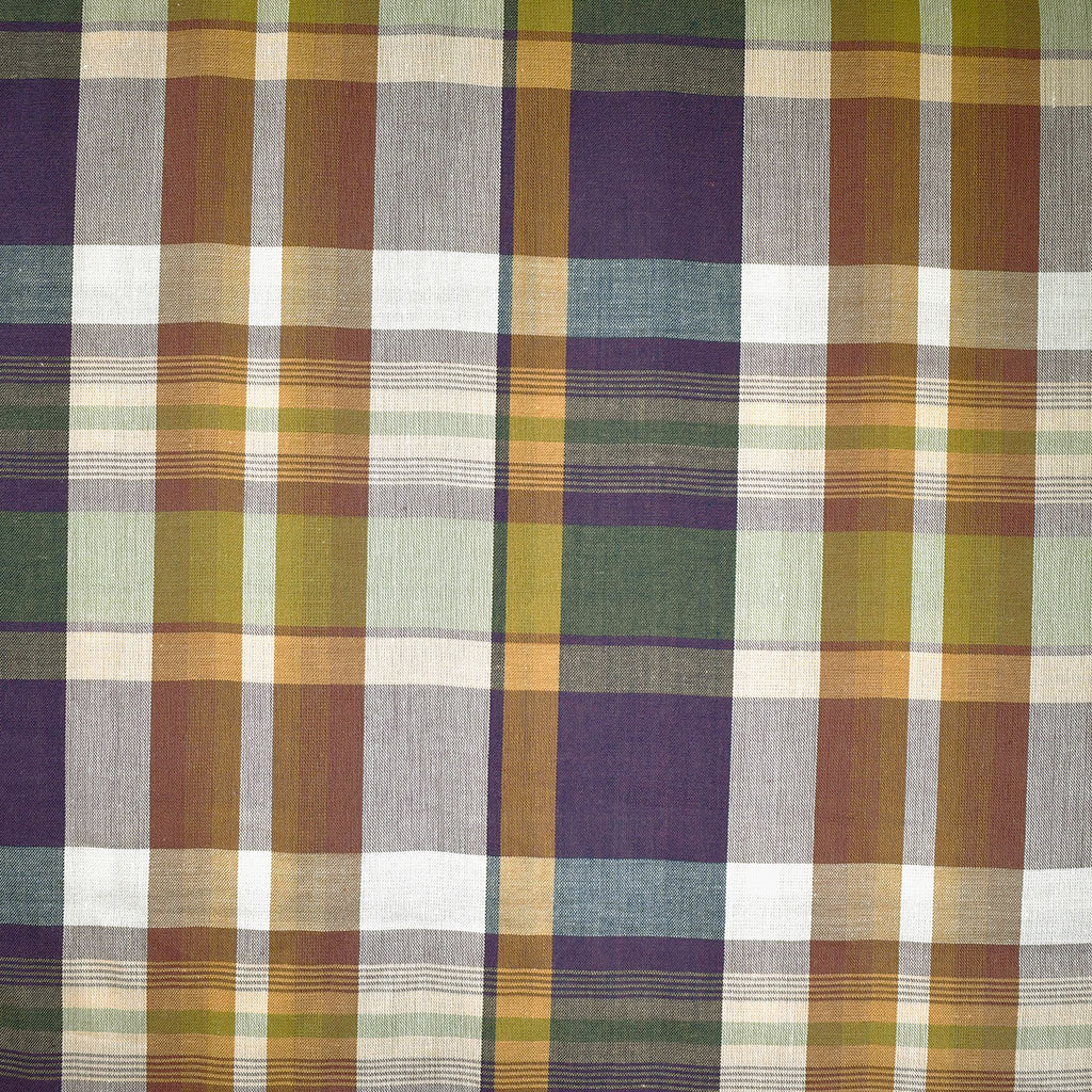 Autumn Madras Plaid Cotton Shirting Butterscotch – Style Maker Fabrics