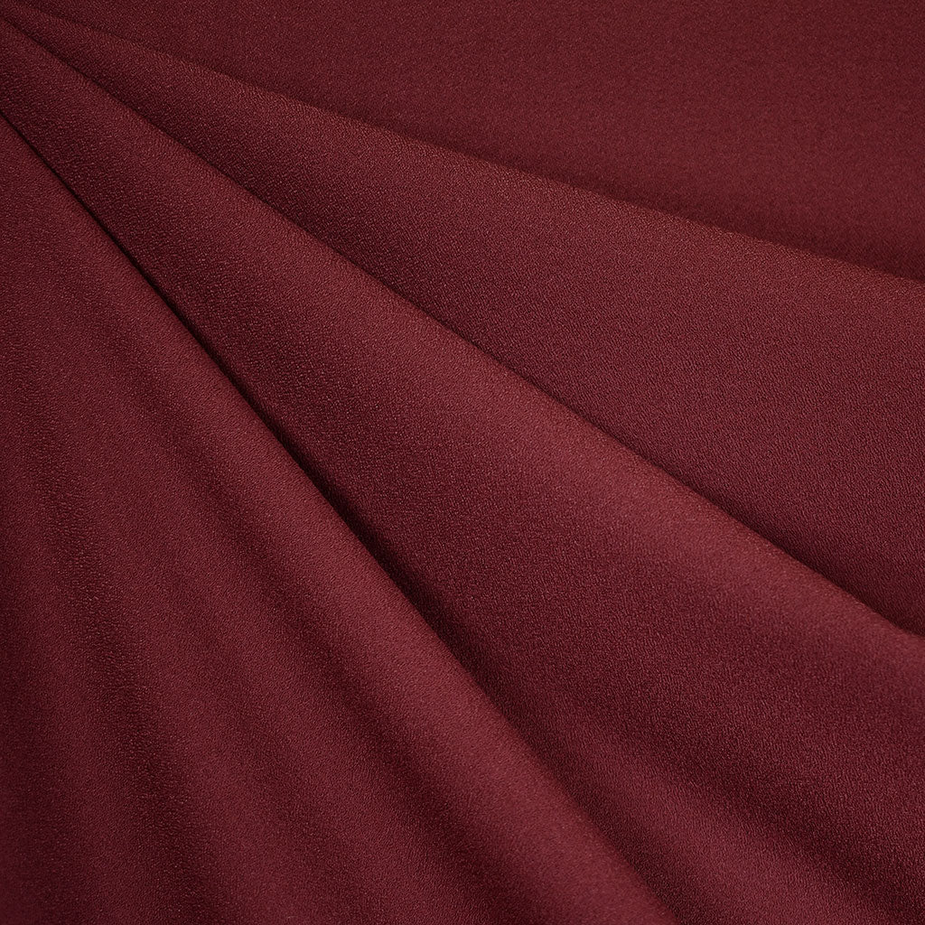 Mid Weight Crepe Texture Stretch Suiting Burgundy – Style Maker Fabrics