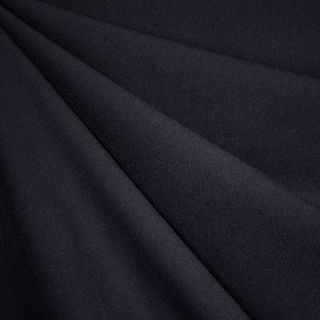 Mid Weight Crepe Texture Stretch Suiting Midnight – Style Maker Fabrics