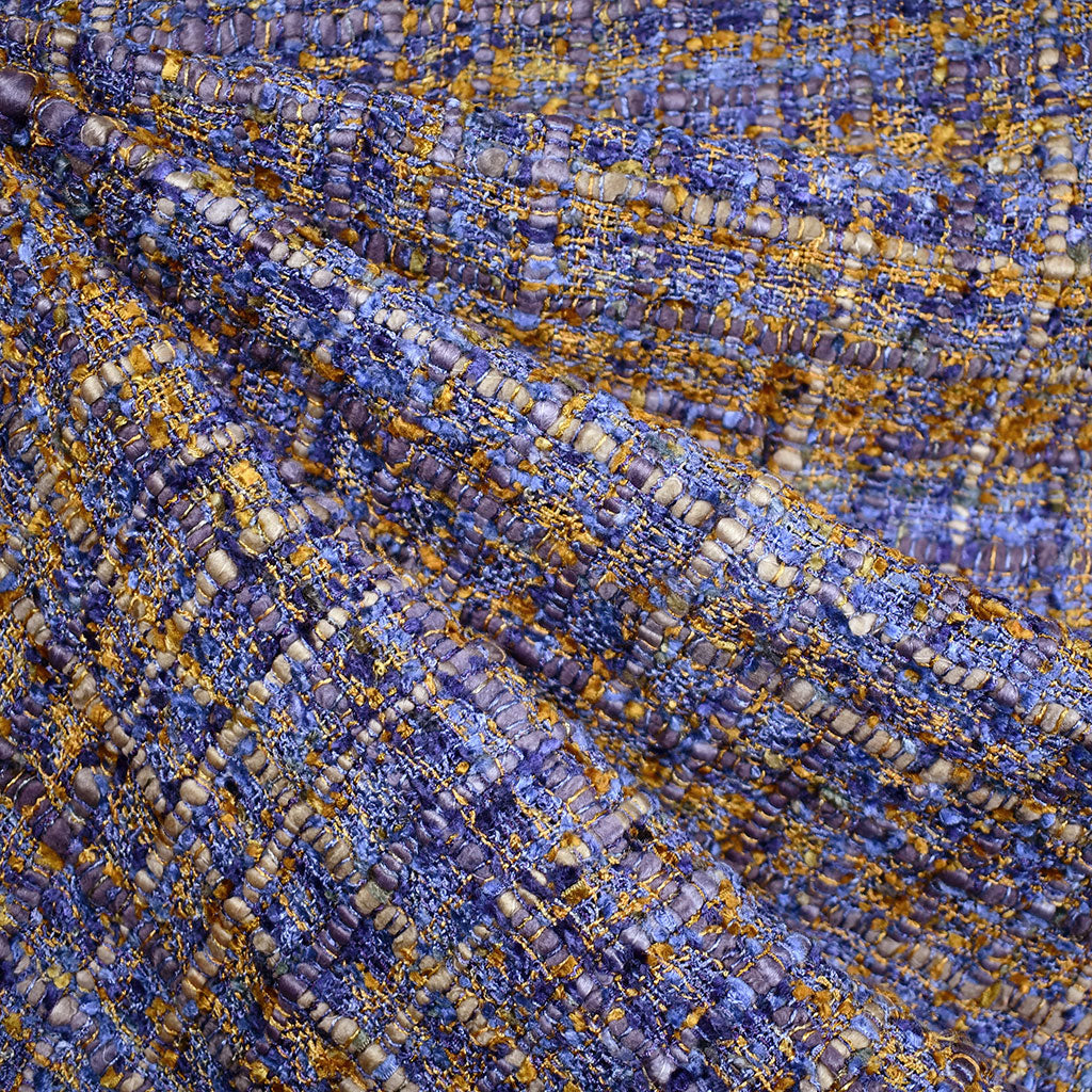 Designer Chunky Silk Blend Tweed Periwinkle – Style Maker Fabrics