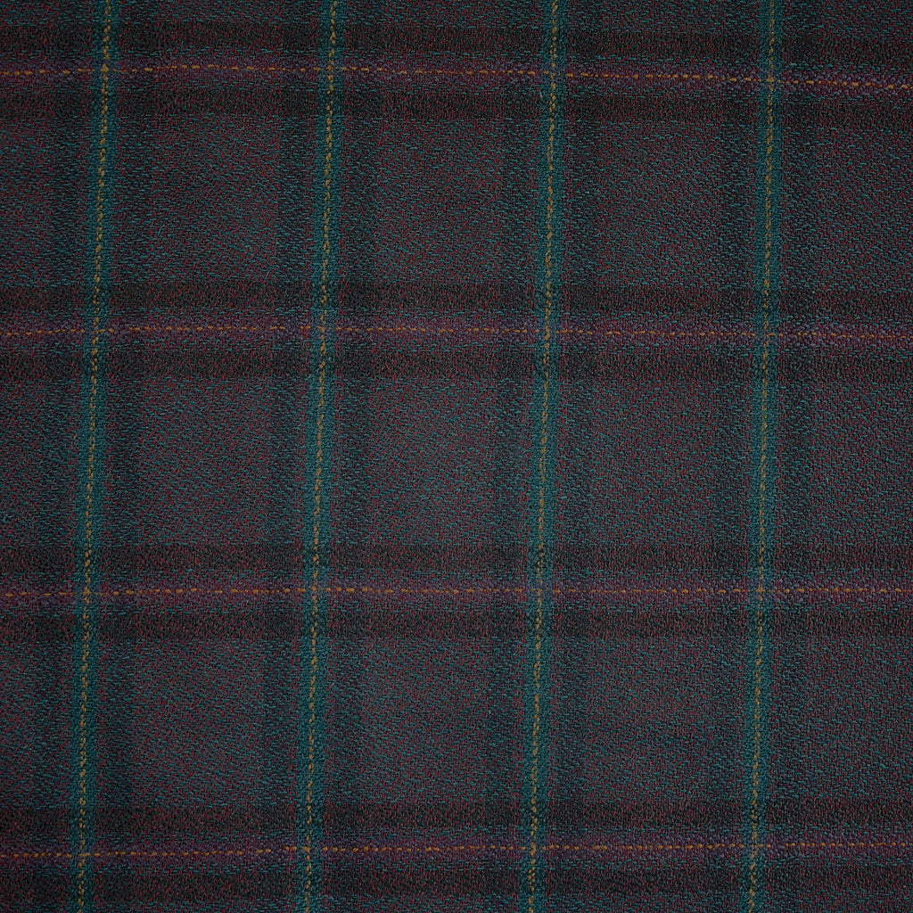 Jewel Window Plaid Wool Crepe Shirting Evergreen – Style Maker Fabrics