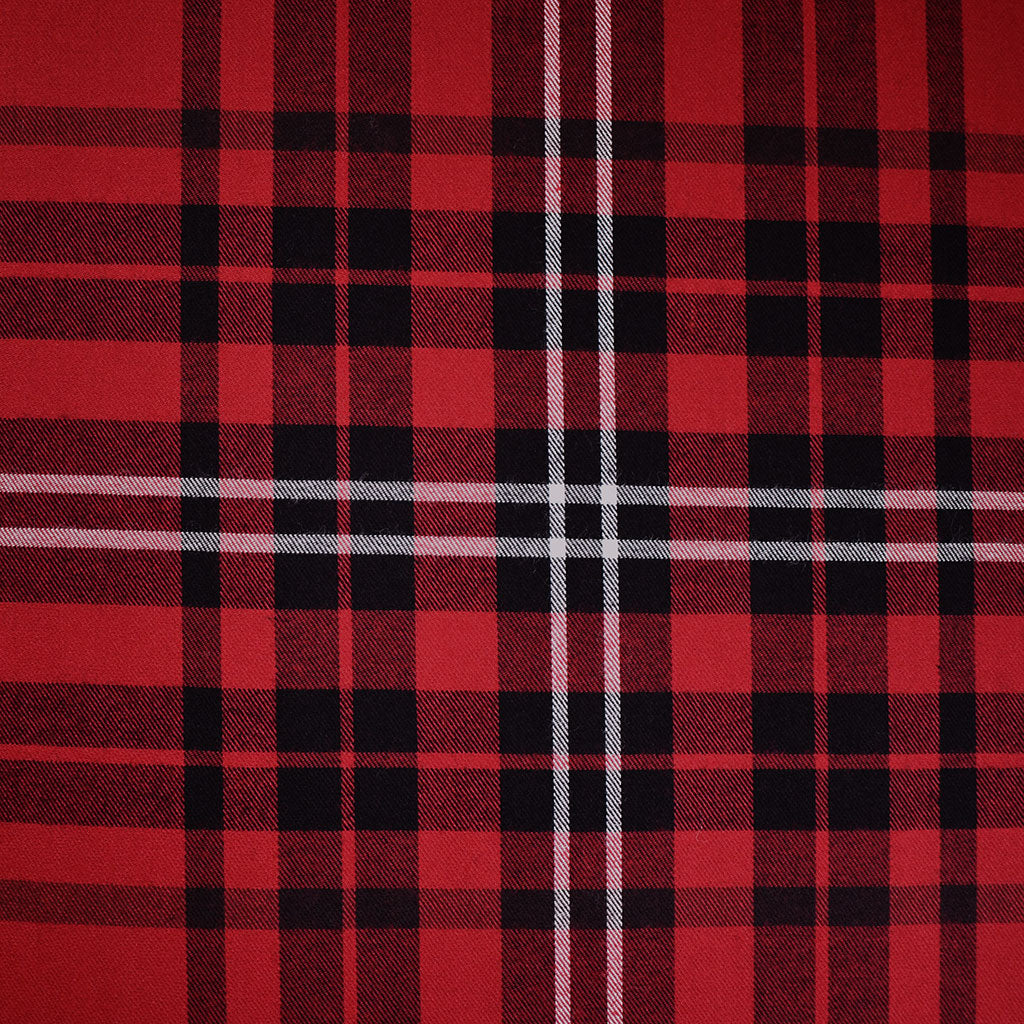 Classic Bold Plaid Brushed Cotton Shirting Red/Black – Style Maker Fabrics