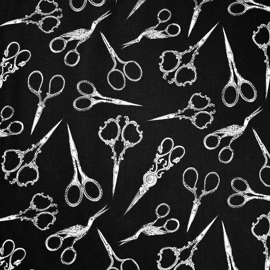 Fancy Thread Snip Sewing Scissors Cotton Black – Style Maker Fabrics
