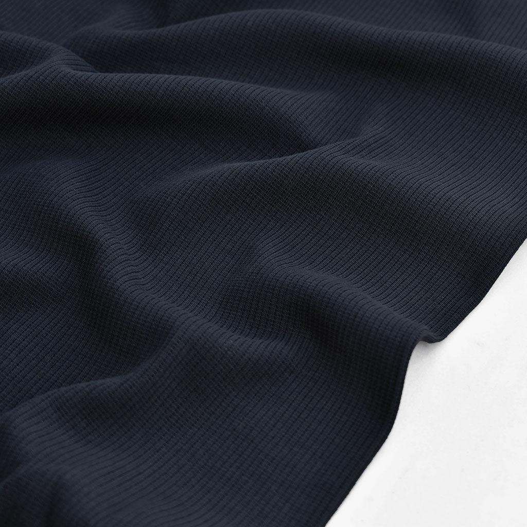 Classic Thick Cotton Ribbing Navy – Style Maker Fabrics