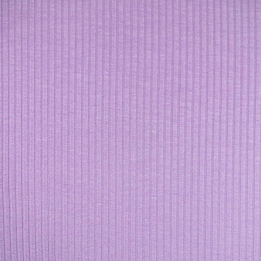 Ribbed Rayon Jersey Knit Solid Lavender – Style Maker Fabrics
