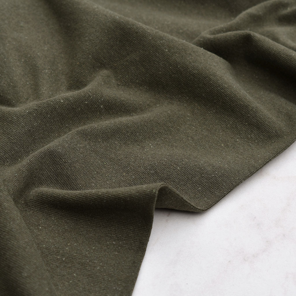 Recycled Cotton Blend Ribbing Olive – Style Maker Fabrics