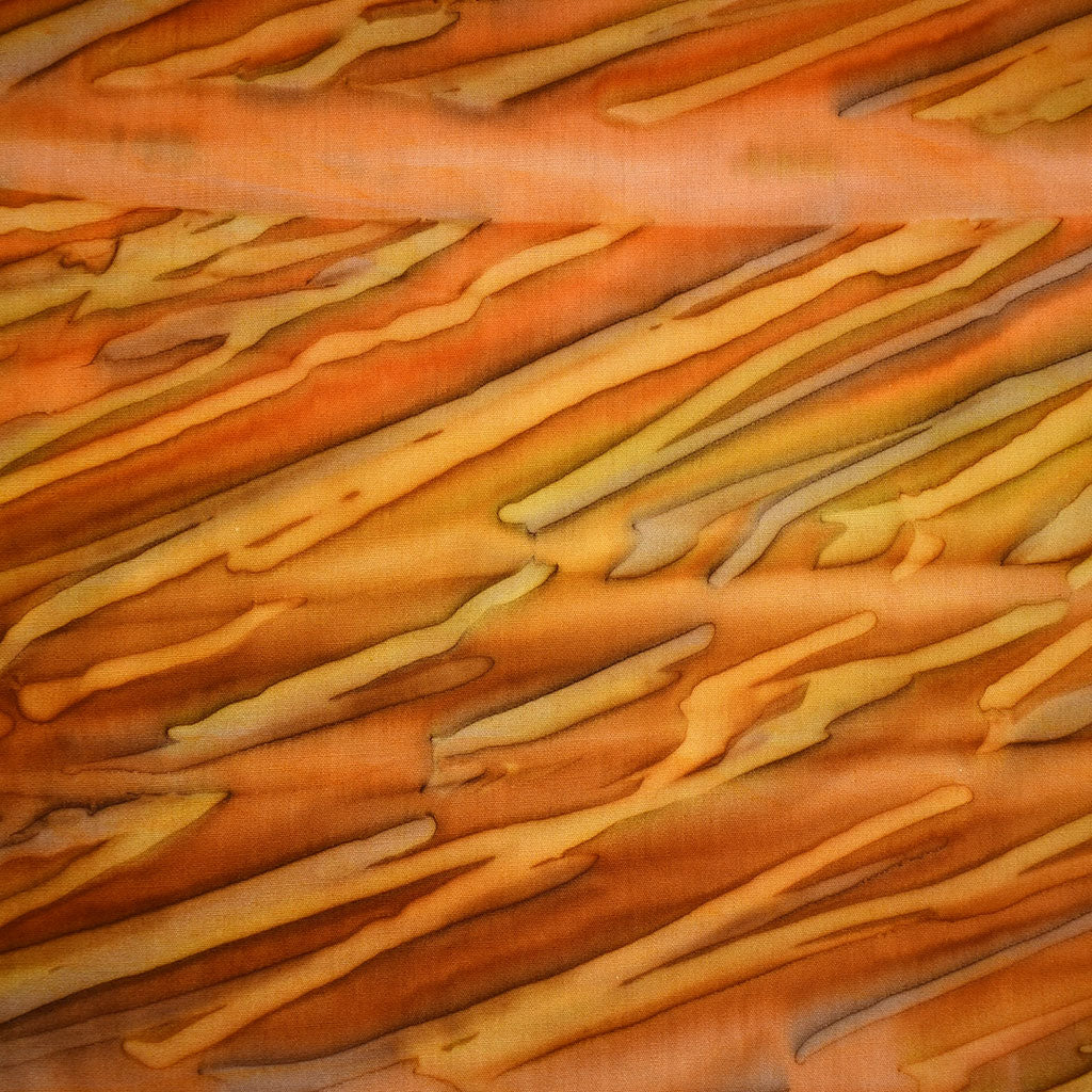 Abstract Stripe Batik Cotton Shirting Rust – Style Maker Fabrics