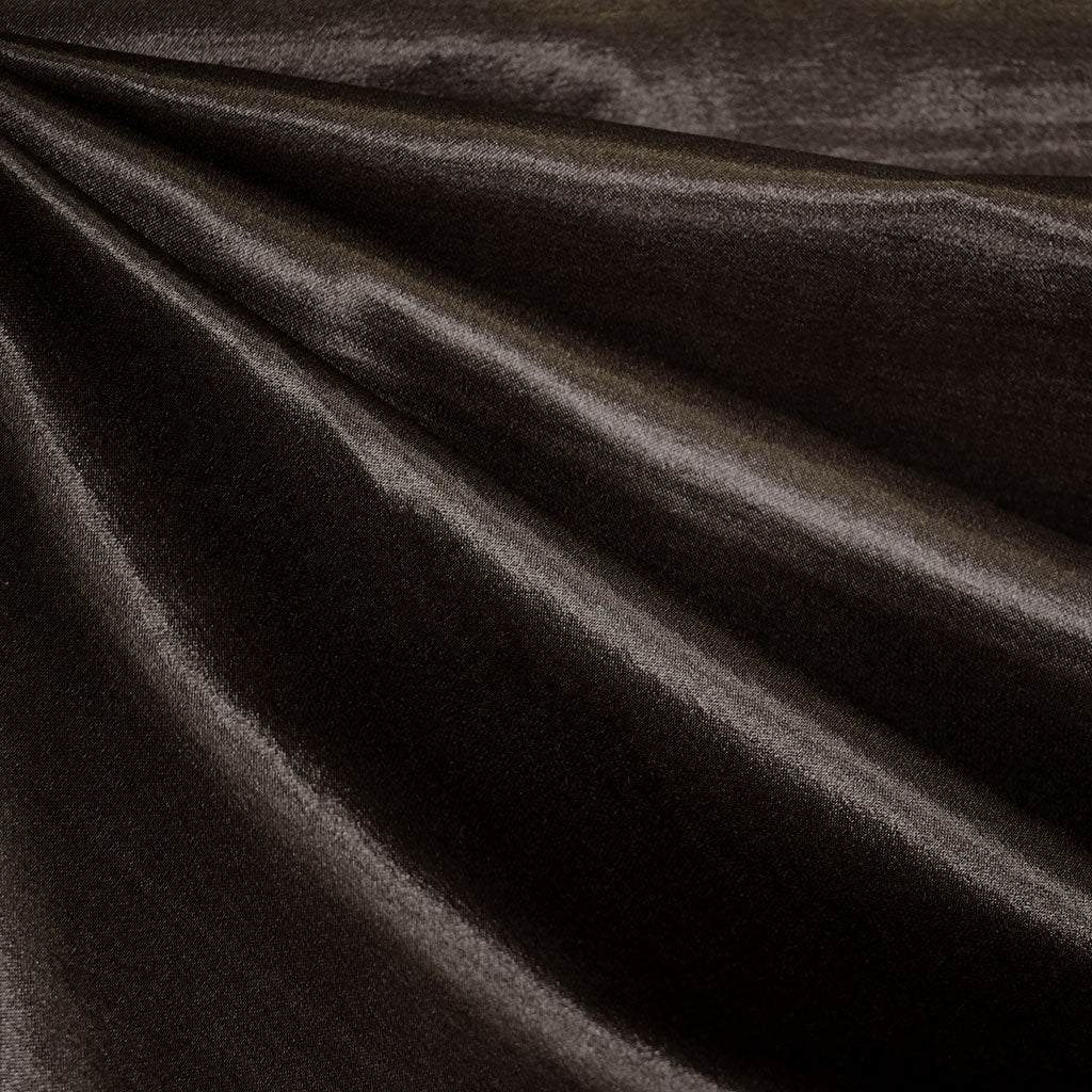 Reversible Flannel Back Satin Lining Solid Chocolate – Style Maker Fabrics