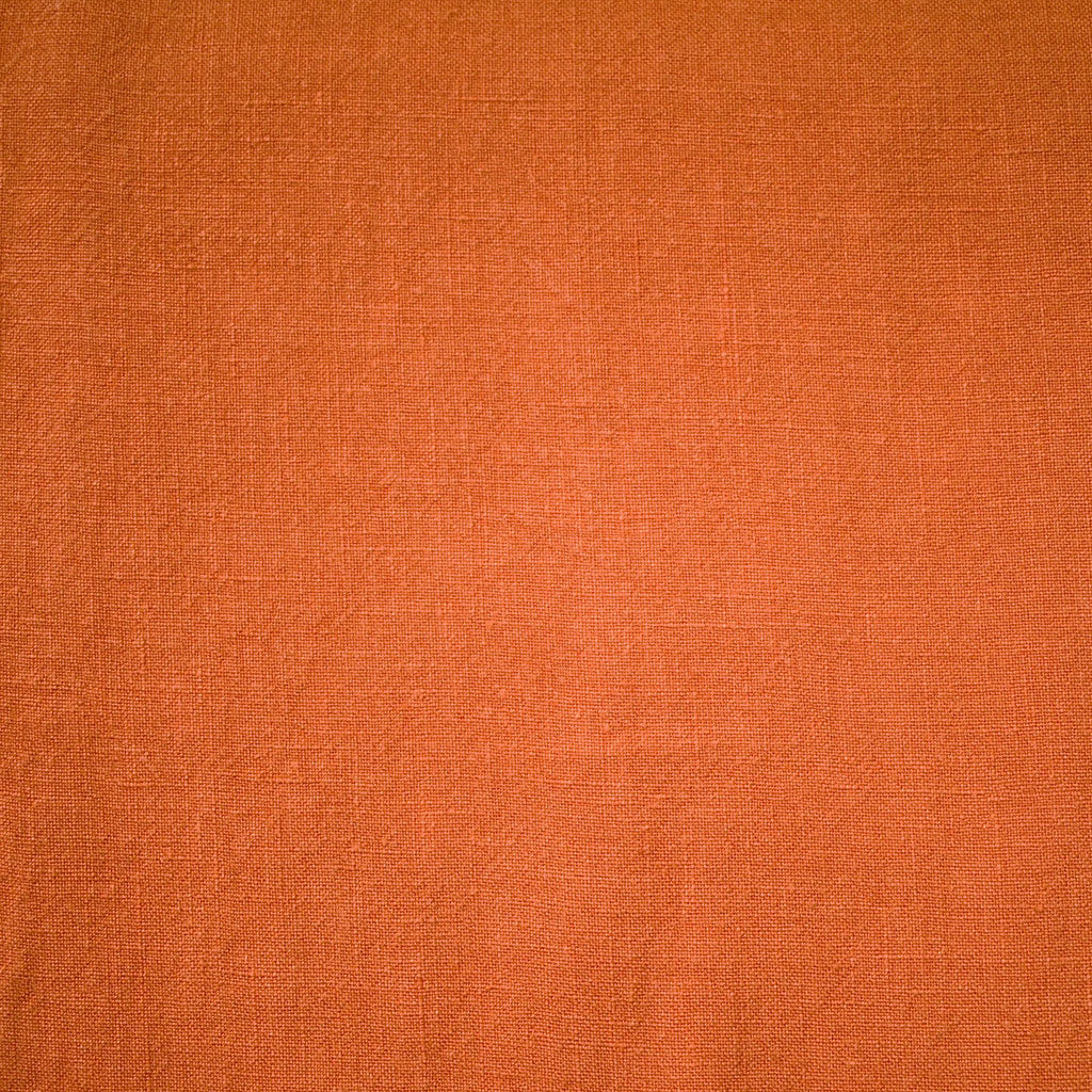 Soft Washed Linen Solid Tangerine – Style Maker Fabrics
