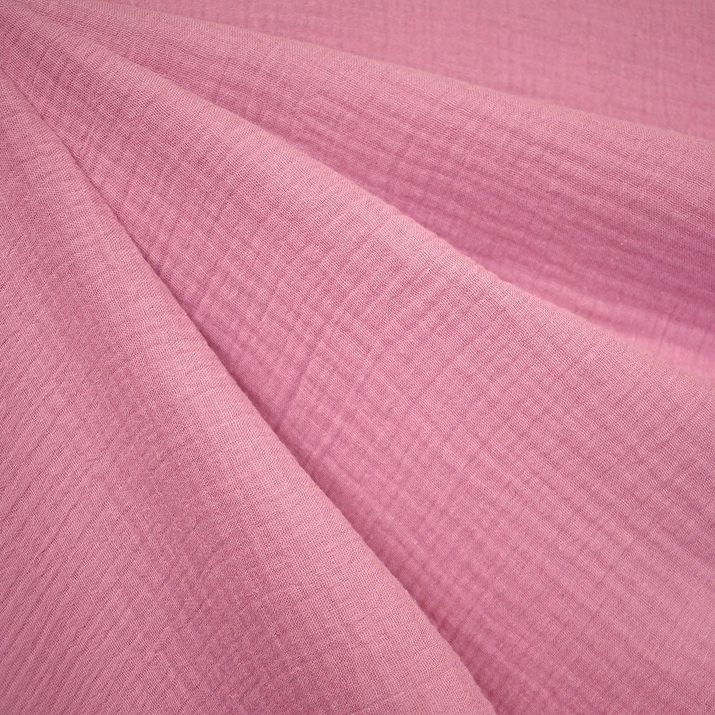 Cotton Double Gauze Solid Pink – Style Maker Fabrics