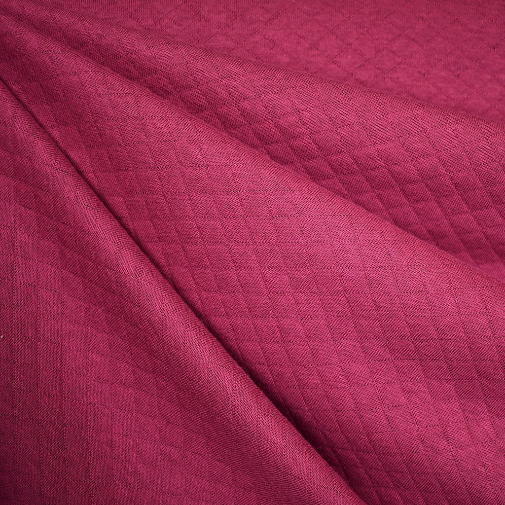 Soft Diamond Quilted Double Knit Raspberry – Style Maker Fabrics