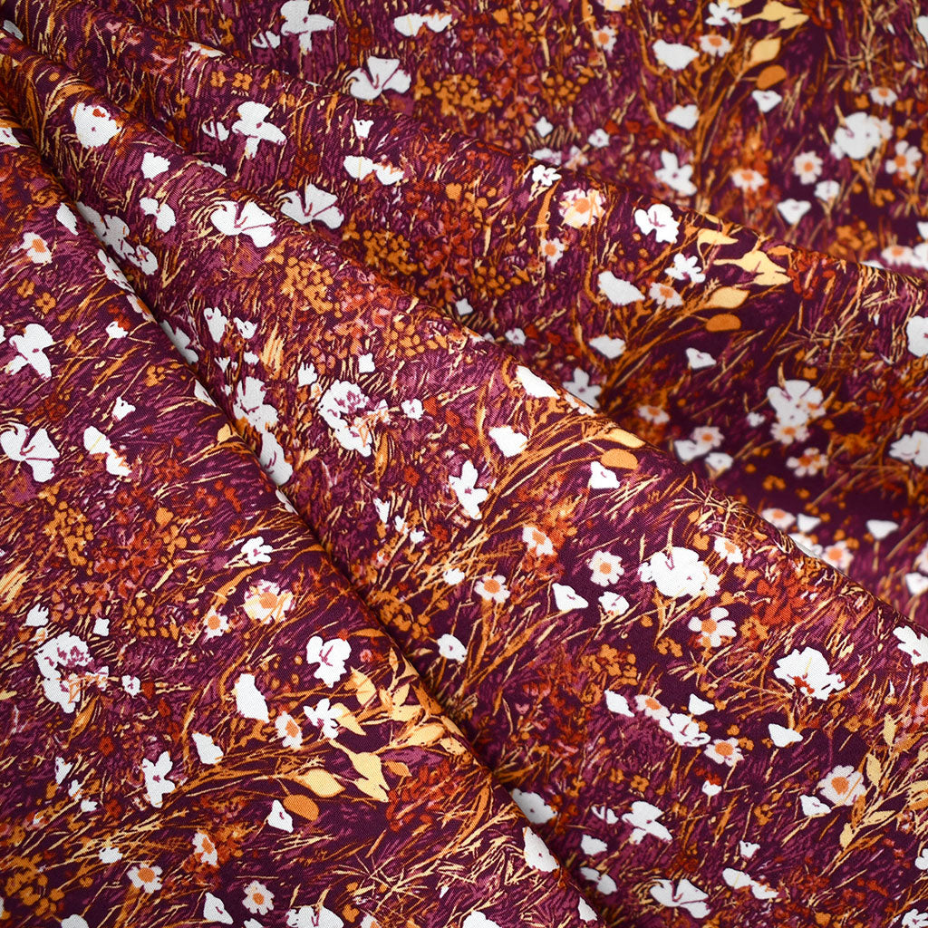Tumbleweed Great Plains Mottled Floral Premium Cotton Plum SY – Style ...