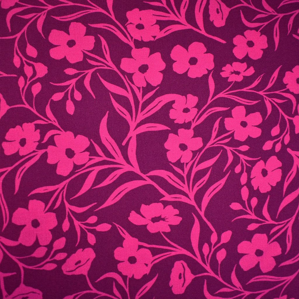 Maeve Tansy Tonal Floral Cotton Plum/Raspberry – Style Maker Fabrics