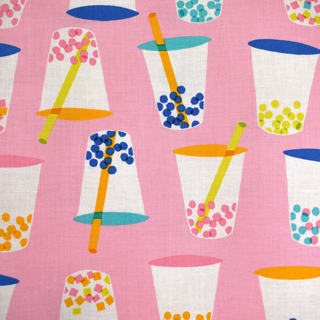 Eye Candy Boba Tea Premium Cotton Posy Pink – Style Maker Fabrics