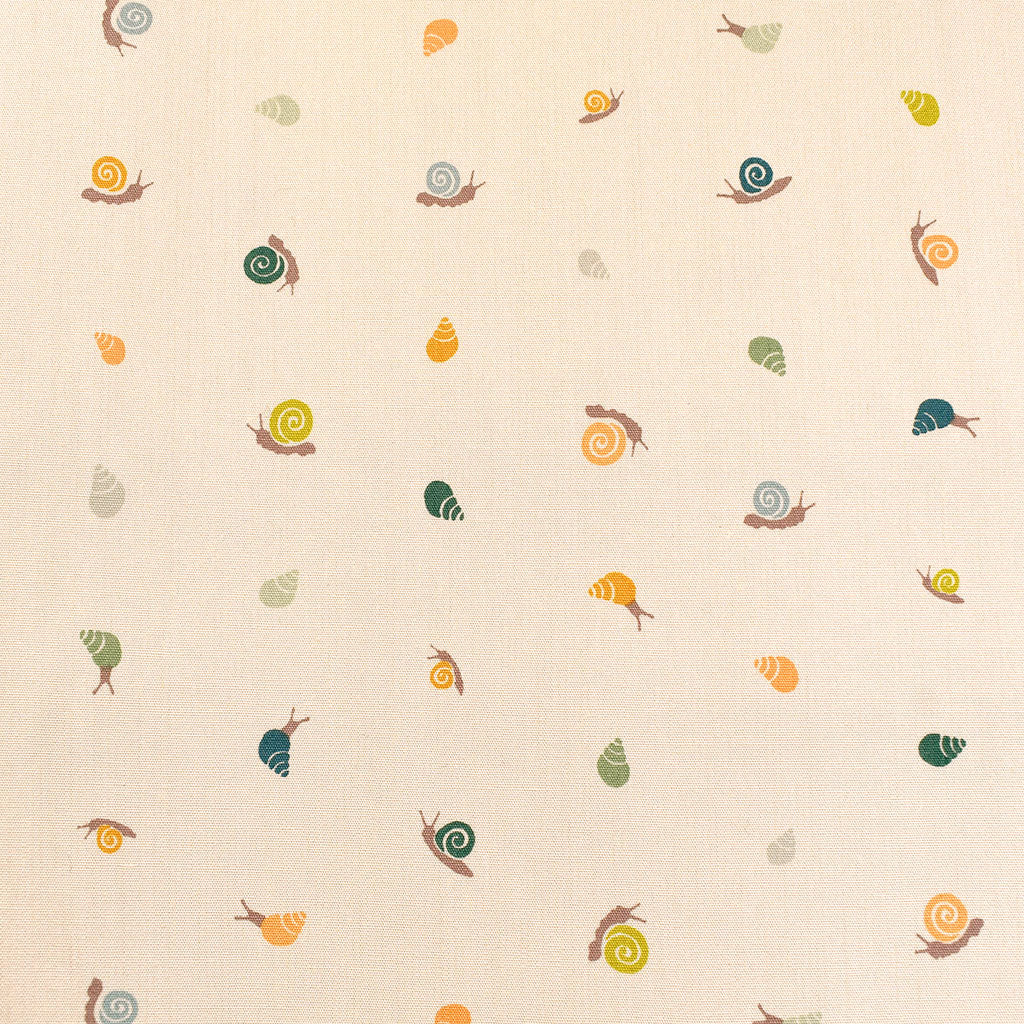 Slow Summer Tiny Snails Dot Premium Cotton Cream – Style Maker Fabrics