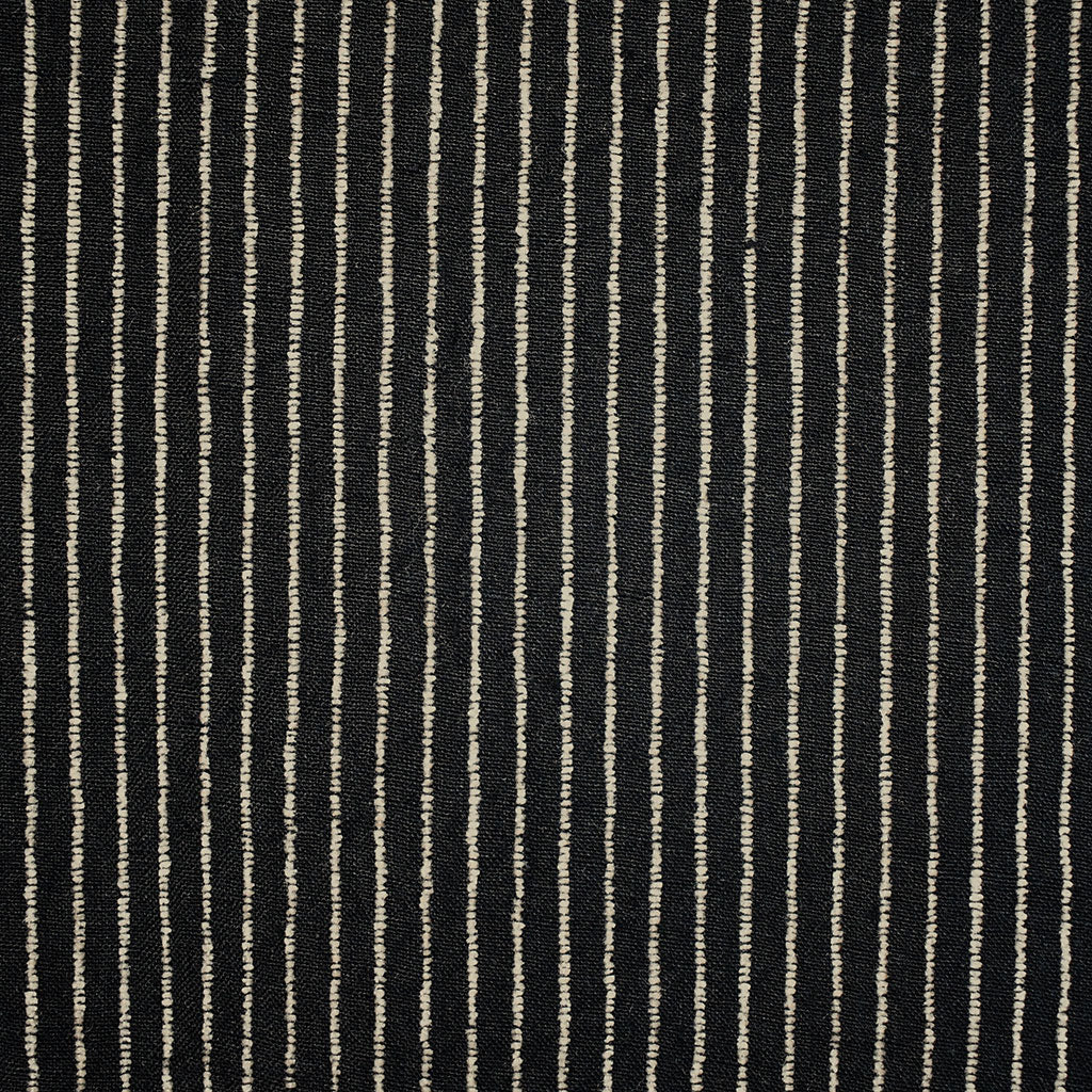 Vertical Corded Stripe Textured Linen Blend Black – Style Maker Fabrics