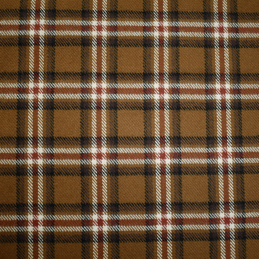 Cozy Cotton Flannel Box Tartan Plaid Cinnamon – Style Maker Fabrics