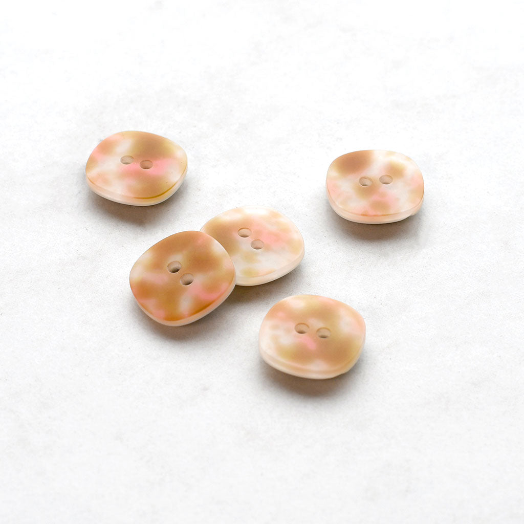 Mottled Two-Tone Square Button – Style Maker Fabrics