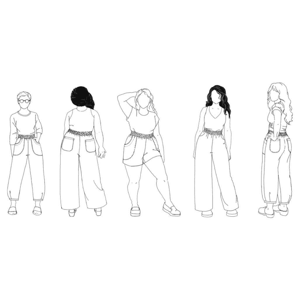 Sew Liberated Chanterelle Pants and Shorts – Style Maker Fabrics