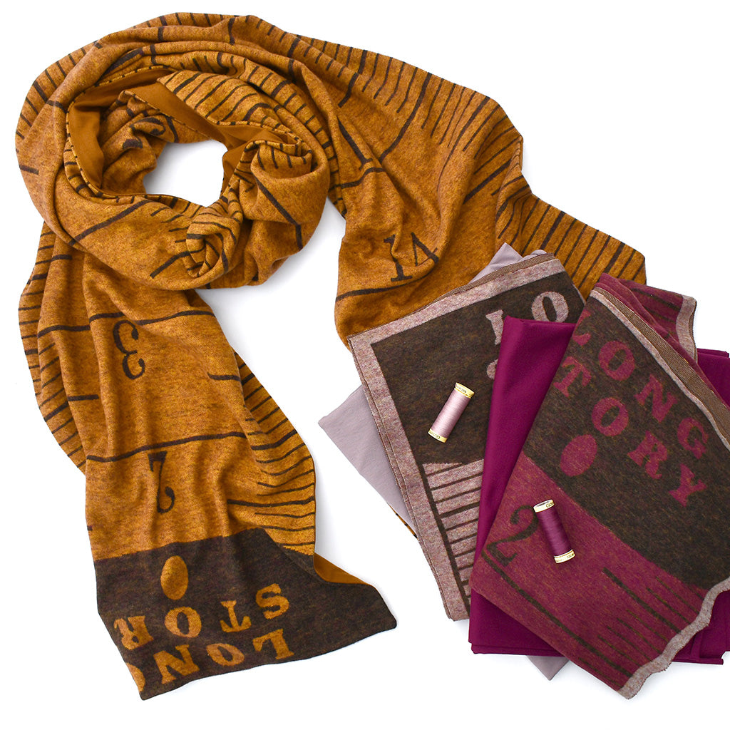Tape Measure Cozy Double Knit Scarf Kit – Style Maker Fabrics