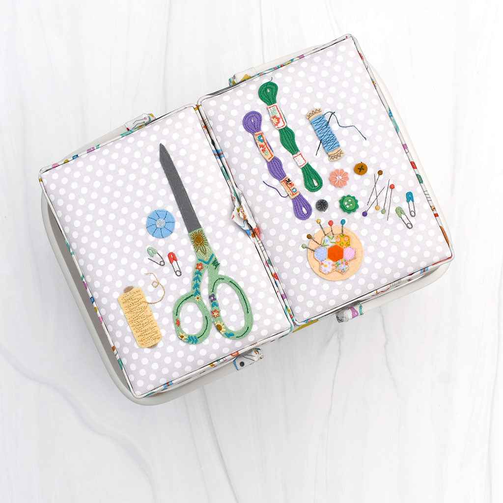 Sewing Notions Twin Lid Fabric Sewing Basket – Style Maker Fabrics