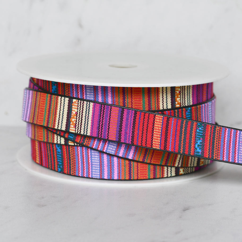 Southwest Stripe Faux Leather Strapping 1 inch – Style Maker Fabrics