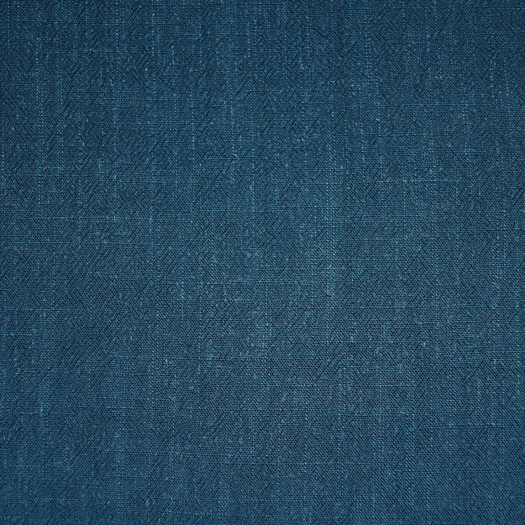 Slub Texture Linen Blend Solid Ocean – Style Maker Fabrics