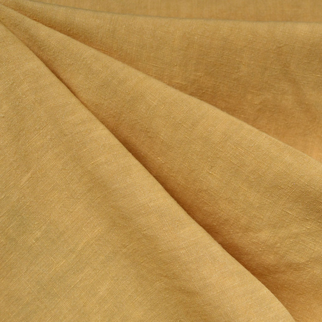 Soft Washed Linen Solid Canary – Style Maker Fabrics