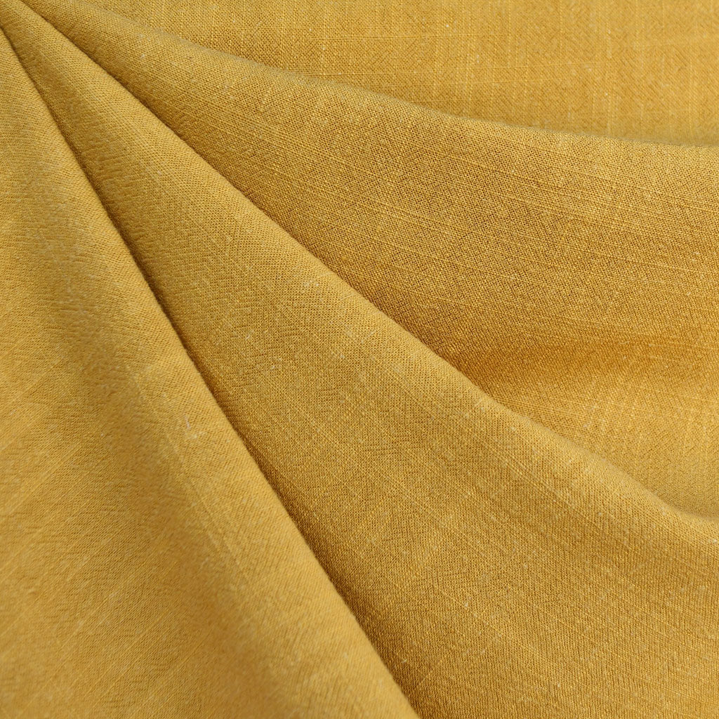 Slub Texture Linen Blend Solid Mustard – Style Maker Fabrics