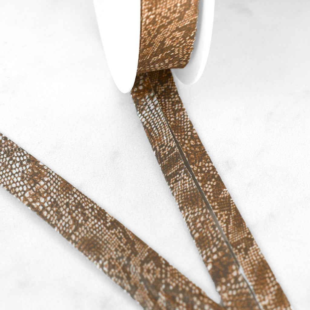 Tonal Reptile Print Bias Tape – Style Maker Fabrics