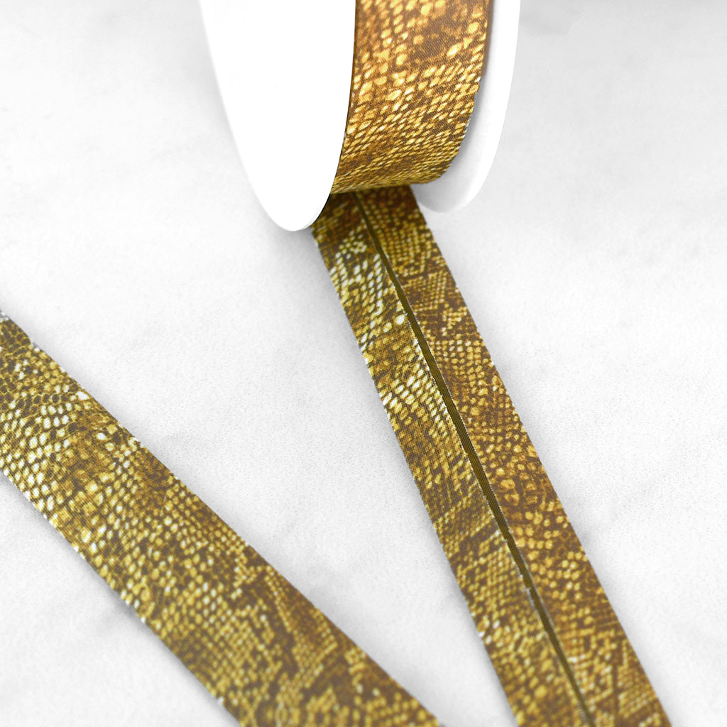 Tonal Reptile Print Bias Tape – Style Maker Fabrics