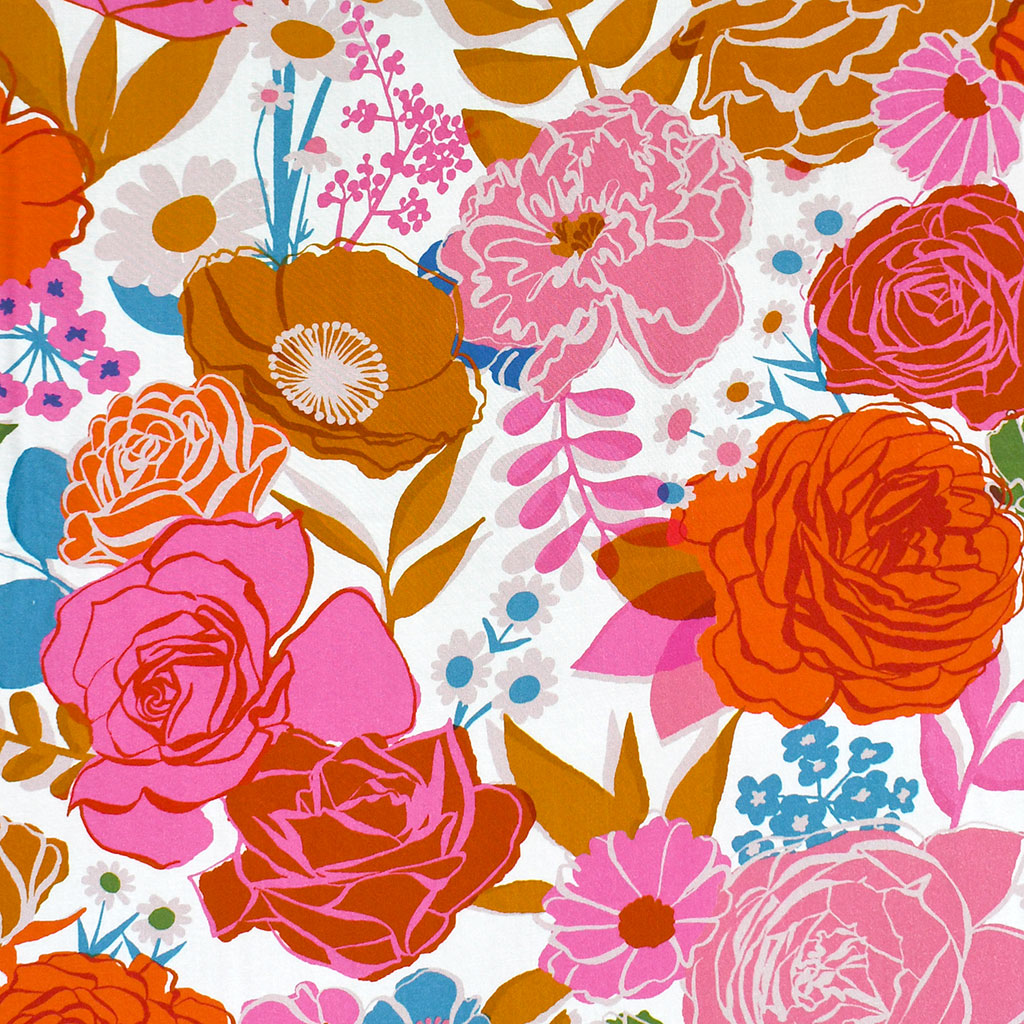 Rise Bloom Floral Rayon Shell – Style Maker Fabrics