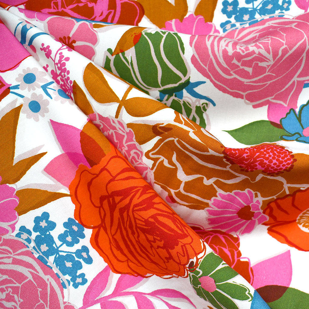 Rise Bloom Floral Rayon Shell – Style Maker Fabrics