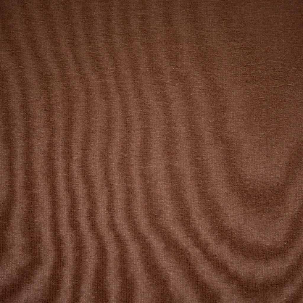 Mid Weight Cotton Jersey Knit Solid Chestnut – Style Maker Fabrics