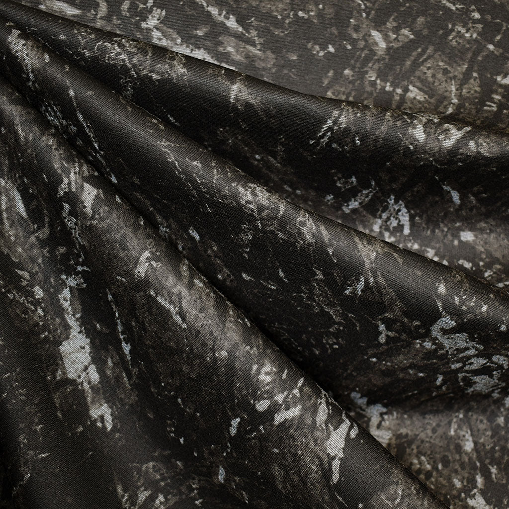 Abstract Marble Printed Ponte Knit Taupe/Black – Style Maker Fabrics