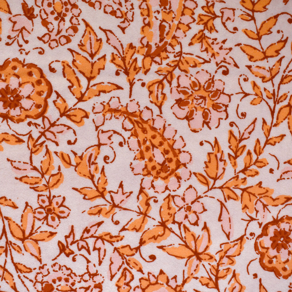 Listen to Your Heart India Ink Paisley Floral Cozy Flannel Blush ...