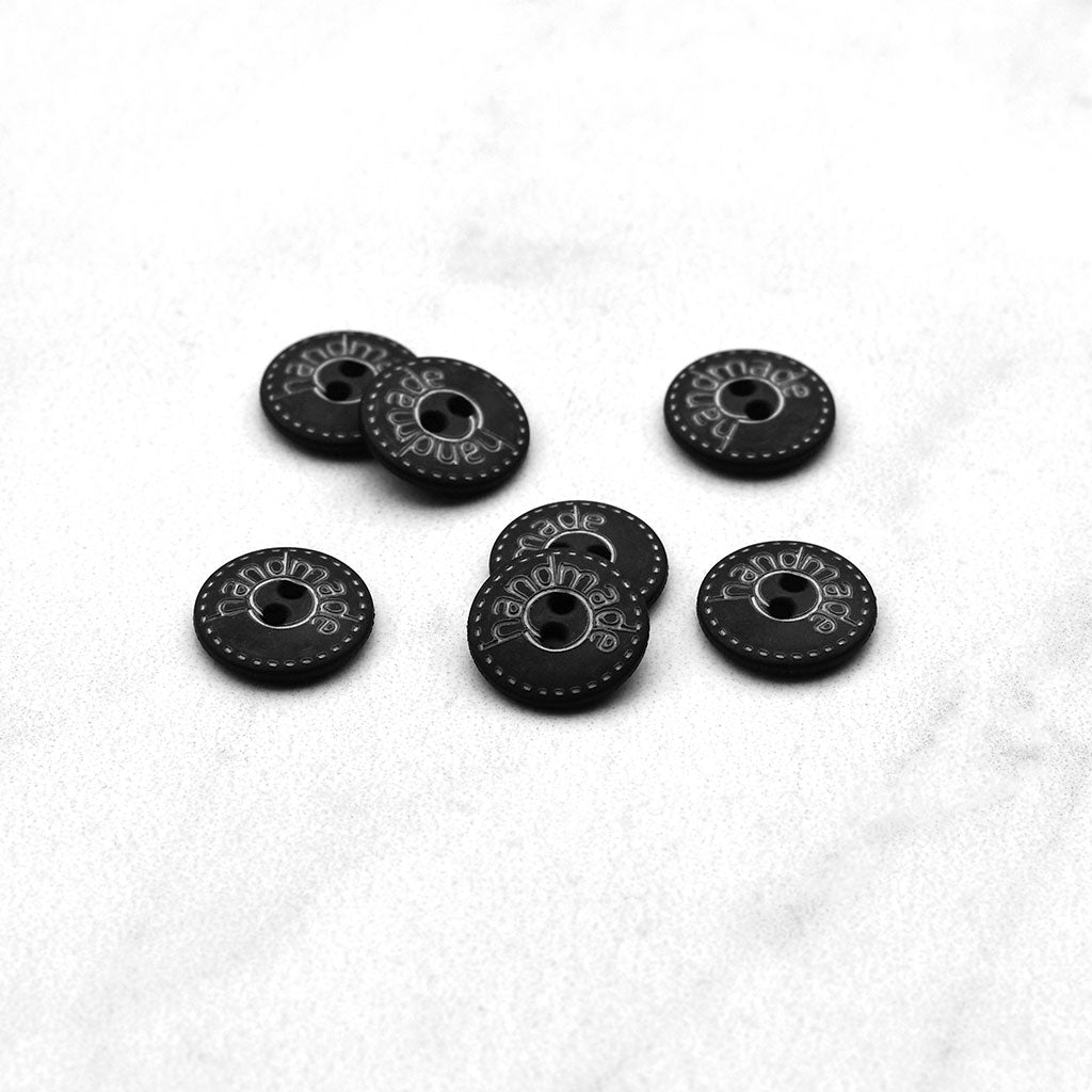 Engraved Handmade Label Button - Small – Style Maker Fabrics