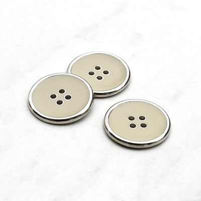 Designer Enameled Full Metal Button – Style Maker Fabrics