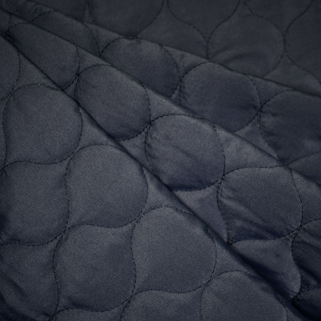 Light Weight Matte Bubble Quilted Puff Coating Navy – Style Maker Fabrics